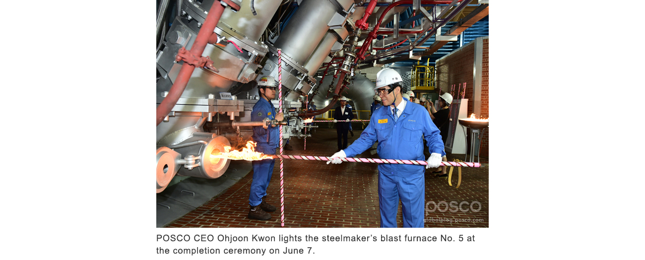 Gwangyang Blast Furnace No. 5 Starts Second Operation with Annual ...