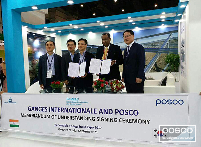 POSCO Participates in the 2017 Renewable Energy India Expo with PosMAC ...