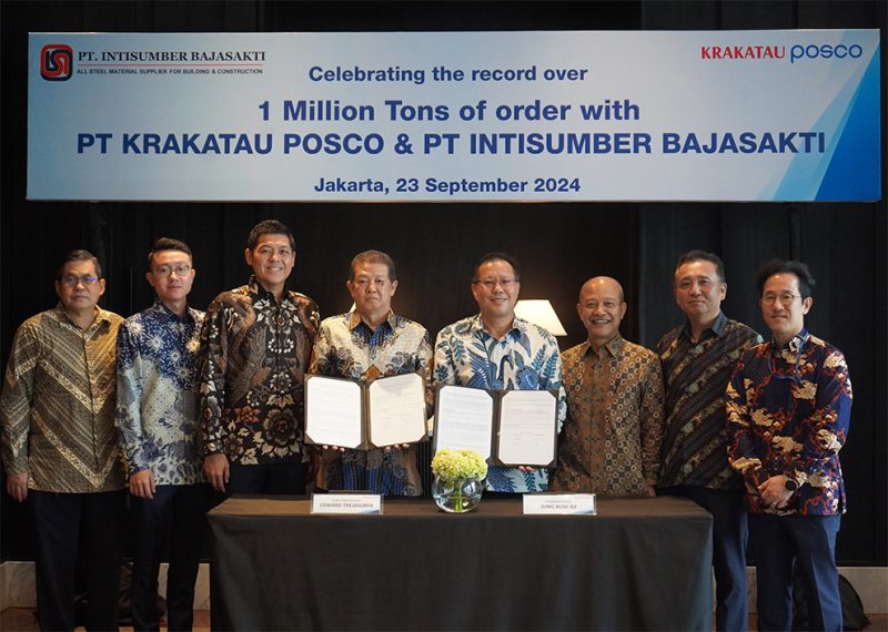 Krakatau POSCO achieves first cumulative sales of 1 million tons to Indonesia’s largest ...