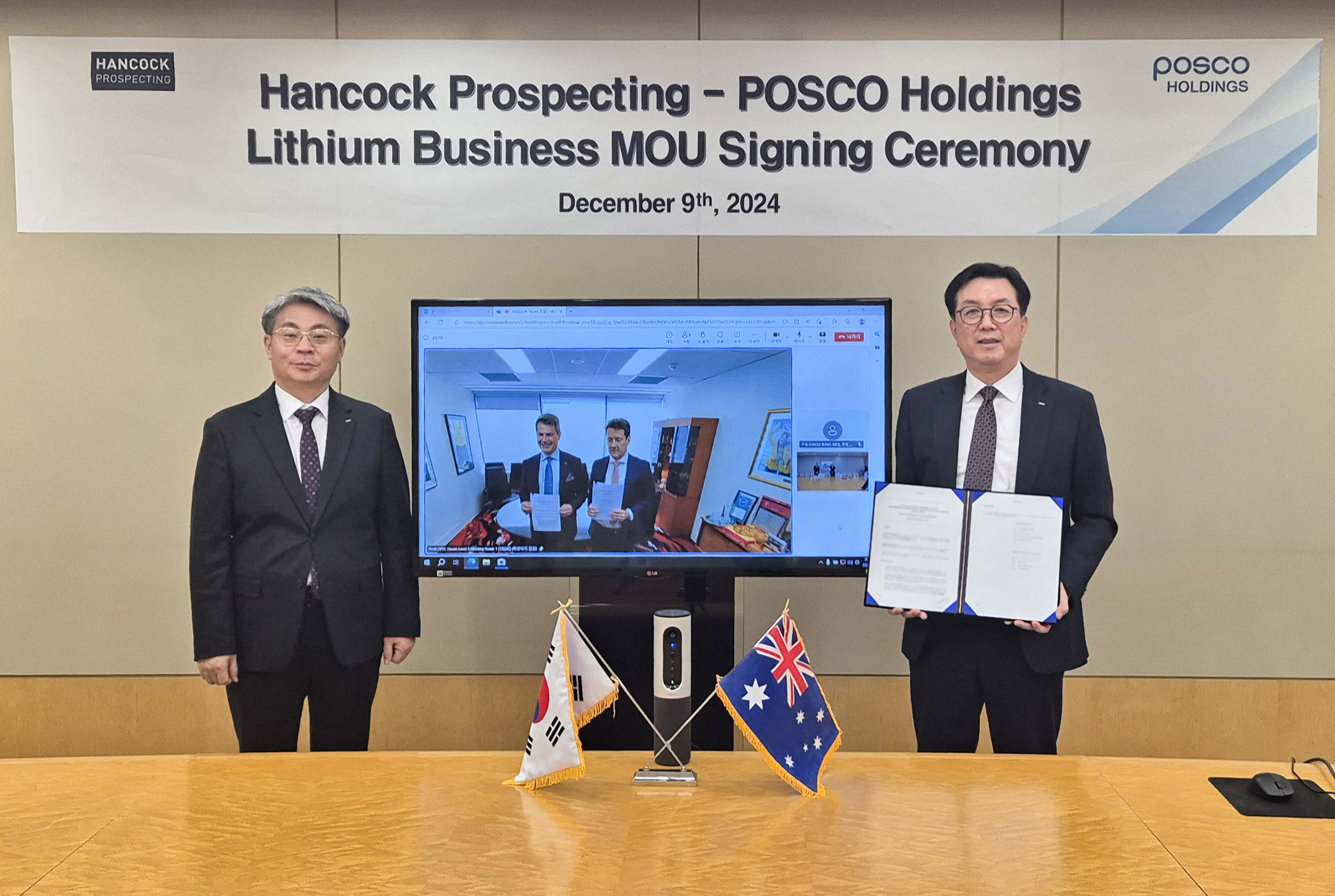 POSCO Holdings partners with Australian mining company Hancock in ...